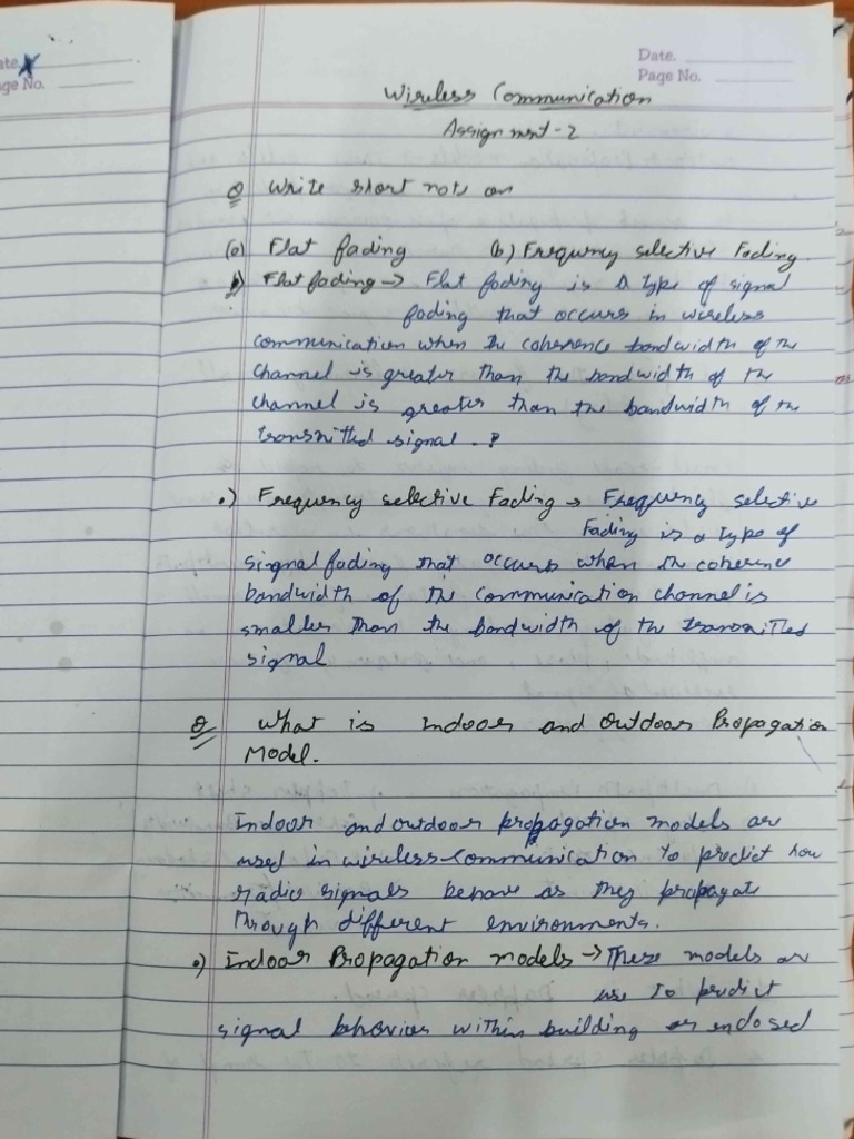 Wireless Assignment 2 | PDF