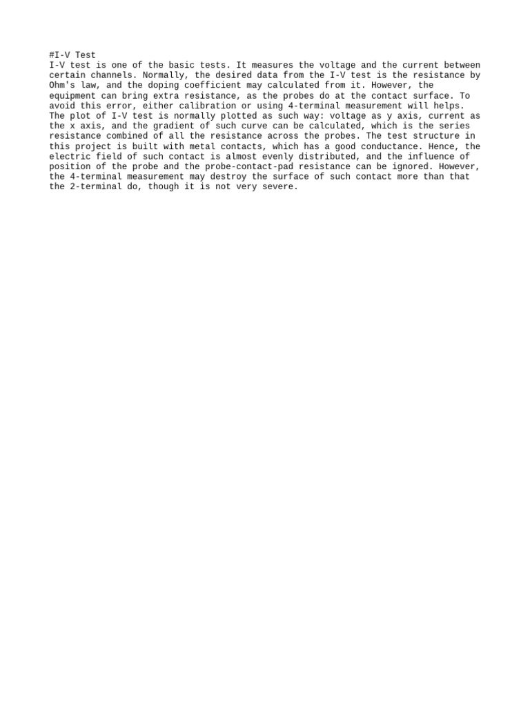 I V Test Pdf