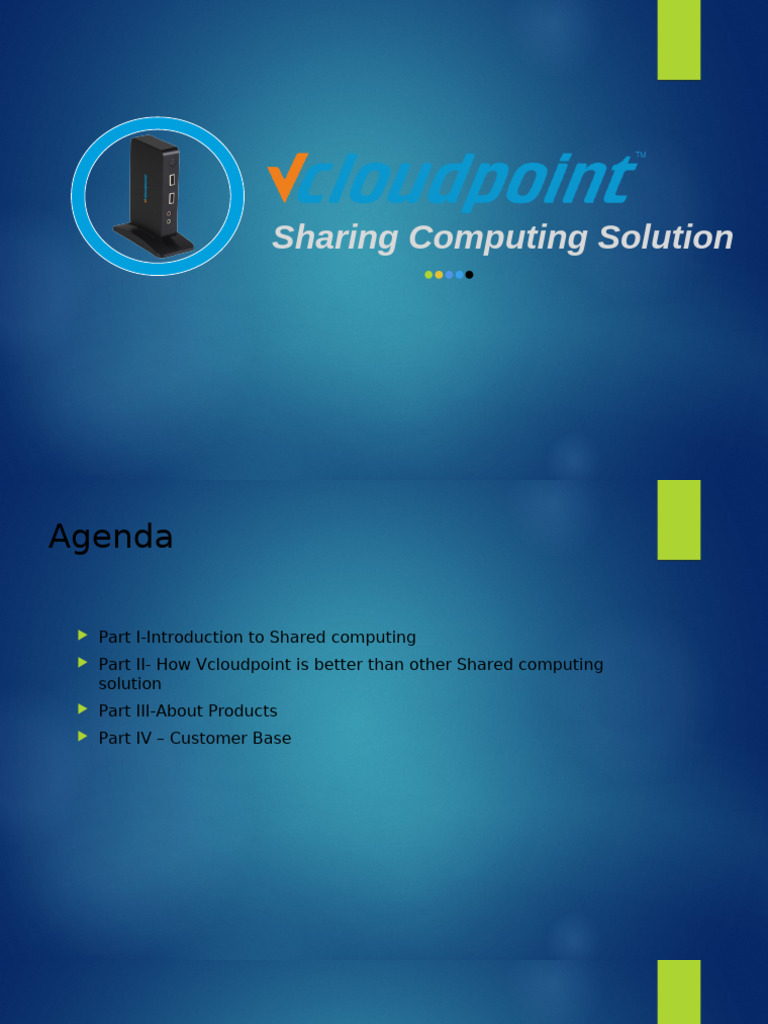 Presentation On vCloudPoint Solution by TechG Infotech | PDF | Personal Computers | Usb
