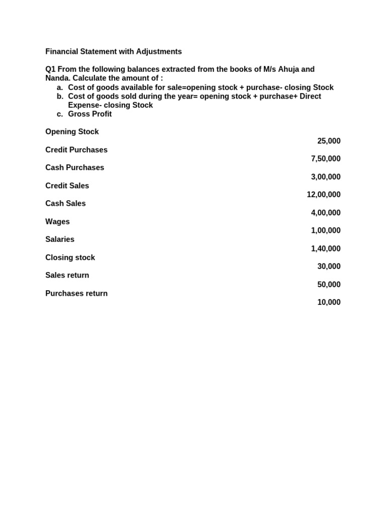 Financial Statement Adjustments Guide | PDF | Debits And Credits | Business