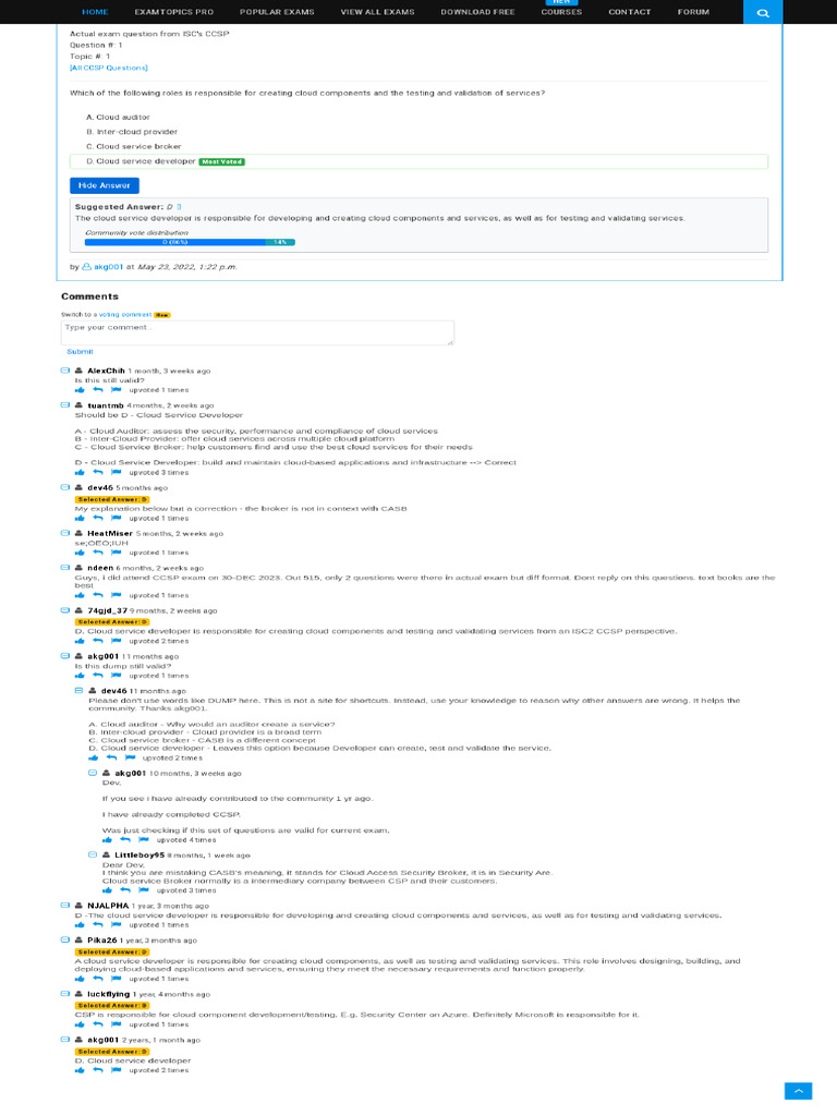 CCSP Answers PDF | PDF | Json | Information Technology Management