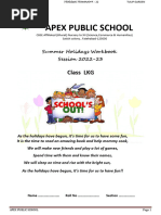 Holiday Homework LKG | PDF | Kindergarten