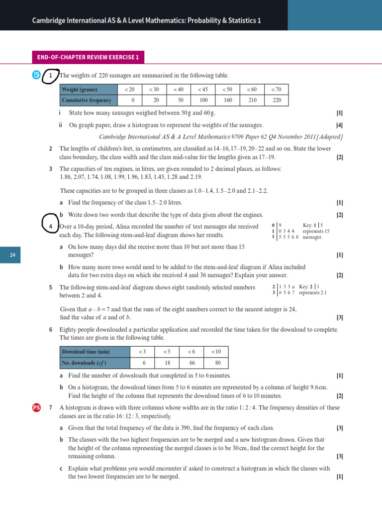 Data Representation and Analysis Exercises | PDF | Probability And ...