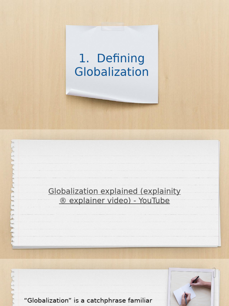 L1 Defining Globalization | PDF | Globalization | Multinational Corporation