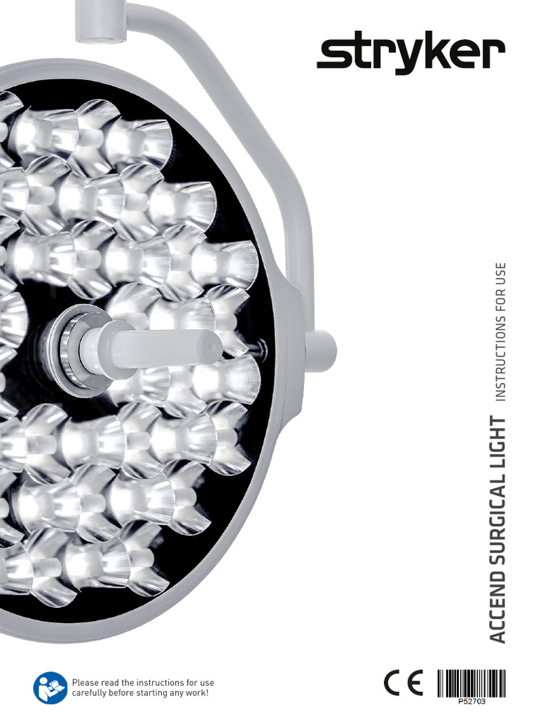 Stryker Accend-Surgical-Light IFU EN | PDF | Hertz | Sterilization (Microbiology)