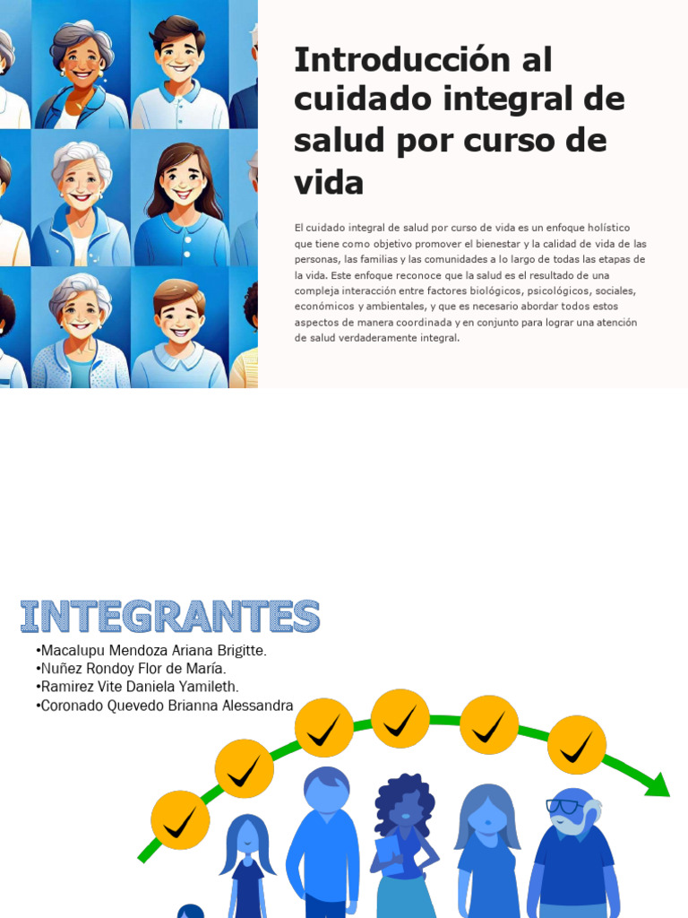 Introduccion Al Cuidado Integral de Salud Por Curso de Vida | PDF ...
