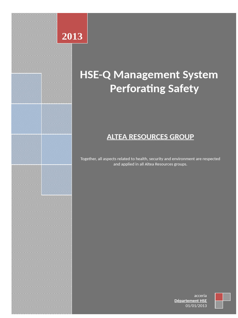Altea_ HSEQ_Management System_Perforating Safety | PDF | Radio | Electrical Engineering