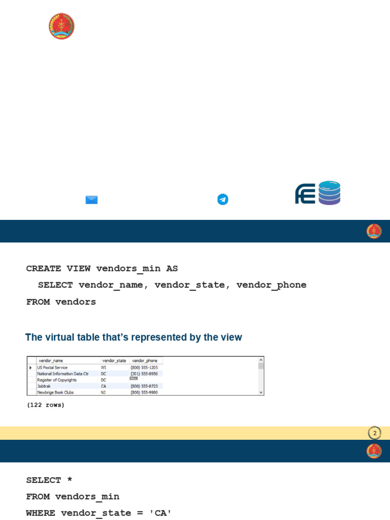 Chapter 12 How to create View Lab | PDF | Information Retrieval | Sql
