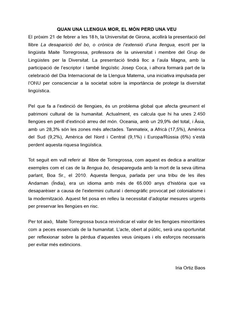 Activitat Expressió Escrita | PDF