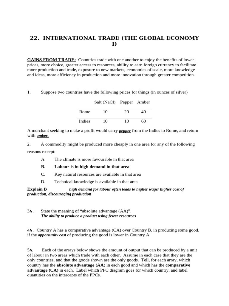 22. International Trade | PDF | Tariff | Subsidy