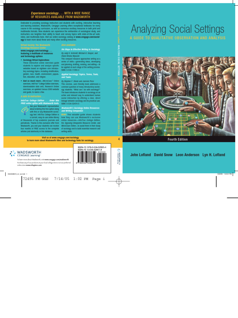 Qualitative Observation Guide | PDF | Data | Sociology