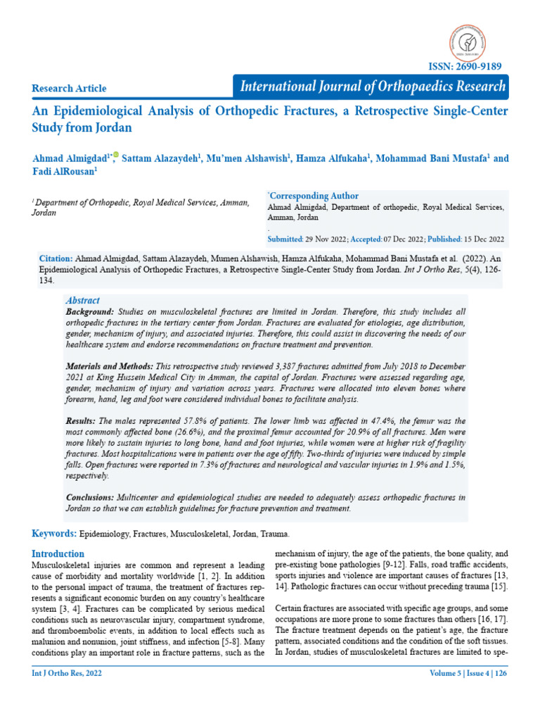an-epidemiological-analysis-of-orthopedic-fractures-a-retrospective ...