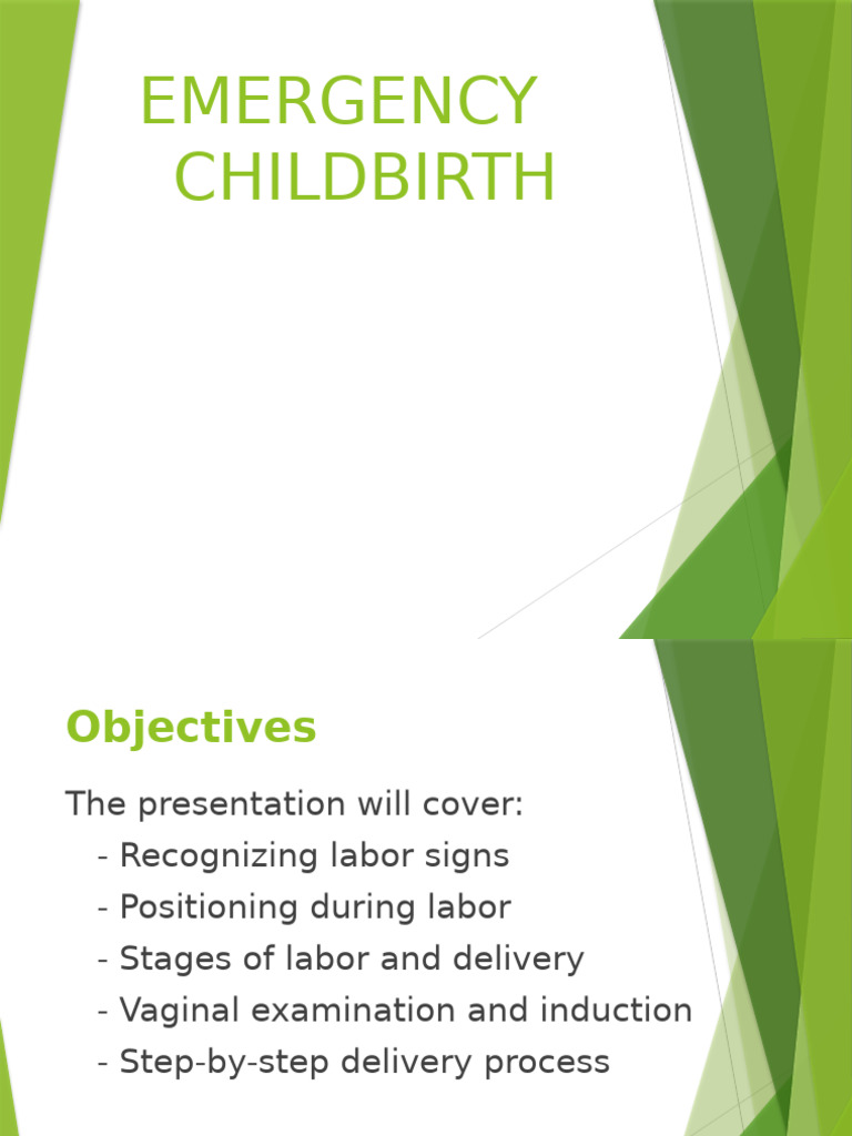 Emergency Childbirth: A Quick Guide | PDF | Childbirth ...