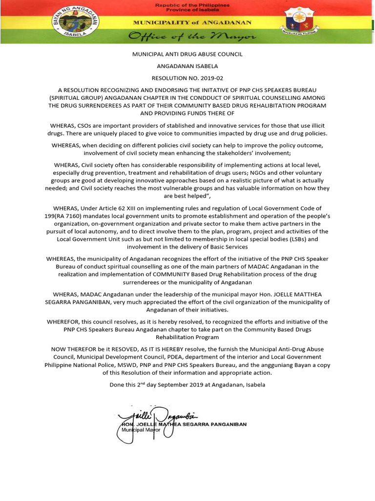 cso resolution 2019 | PDF | Government