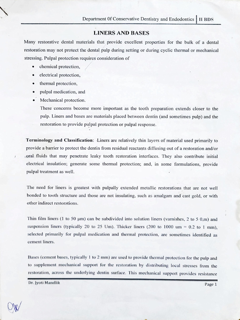 Liners and Bases | PDF