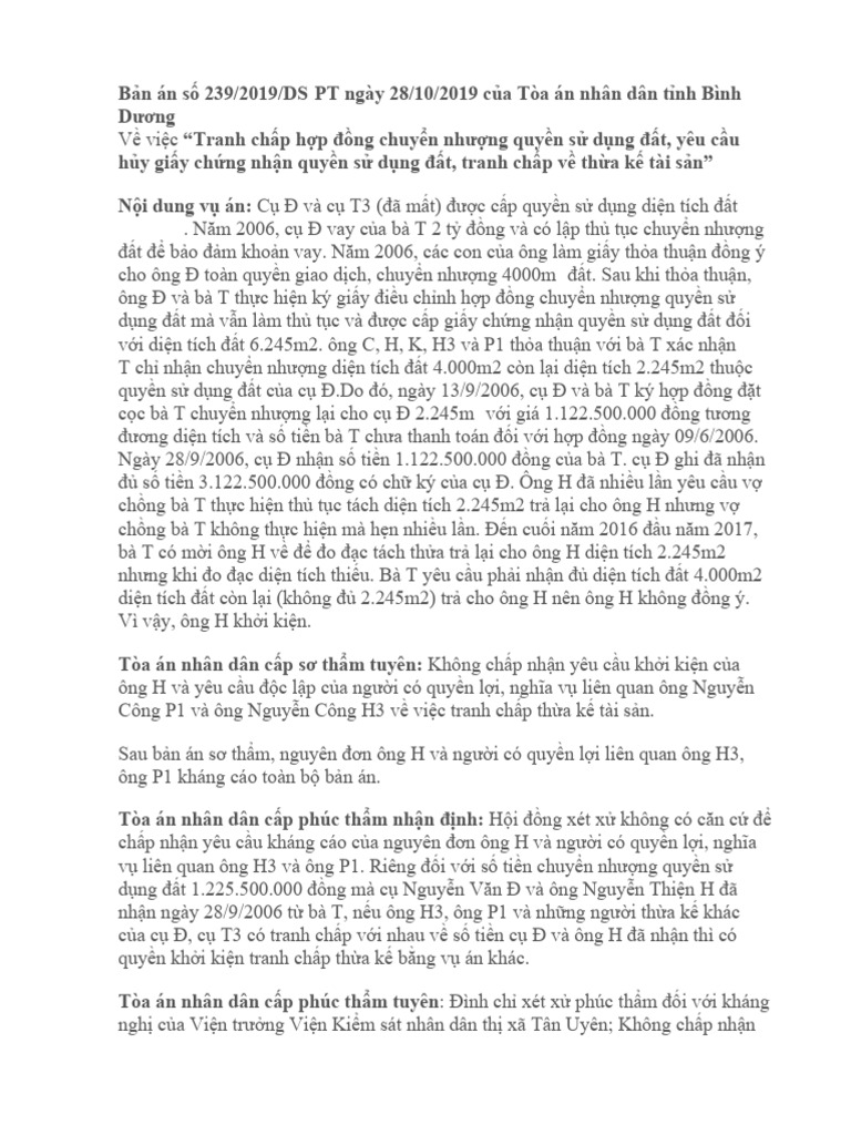 Bản án số 239 | PDF