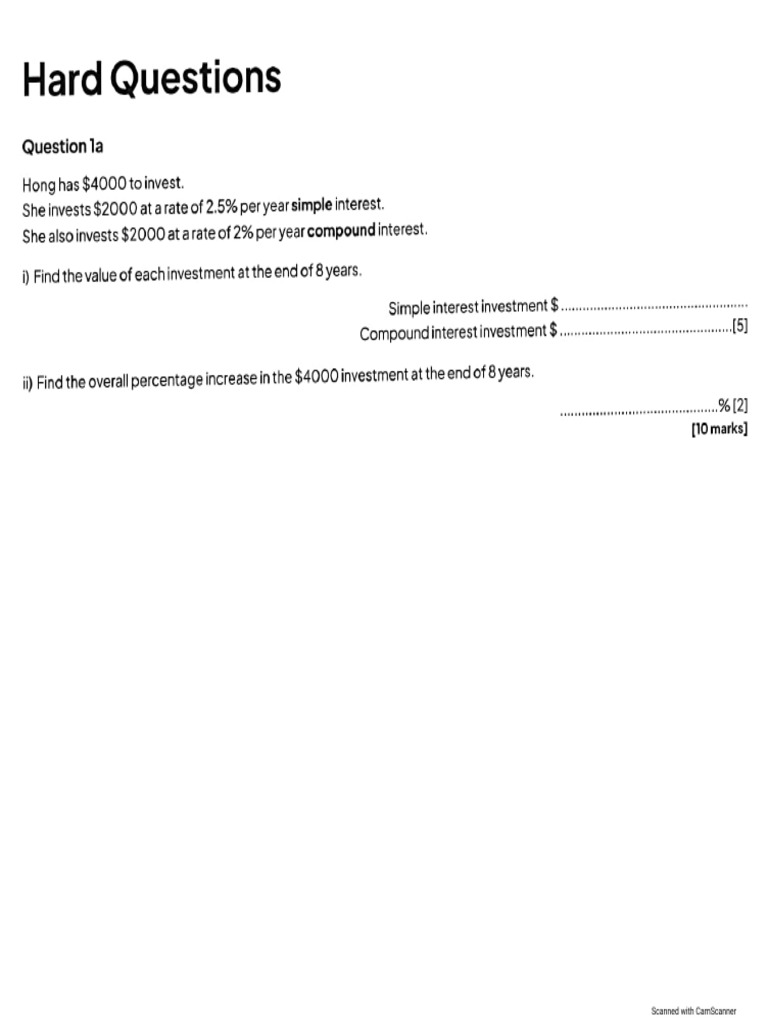 Simple and Compound Interest | PDF