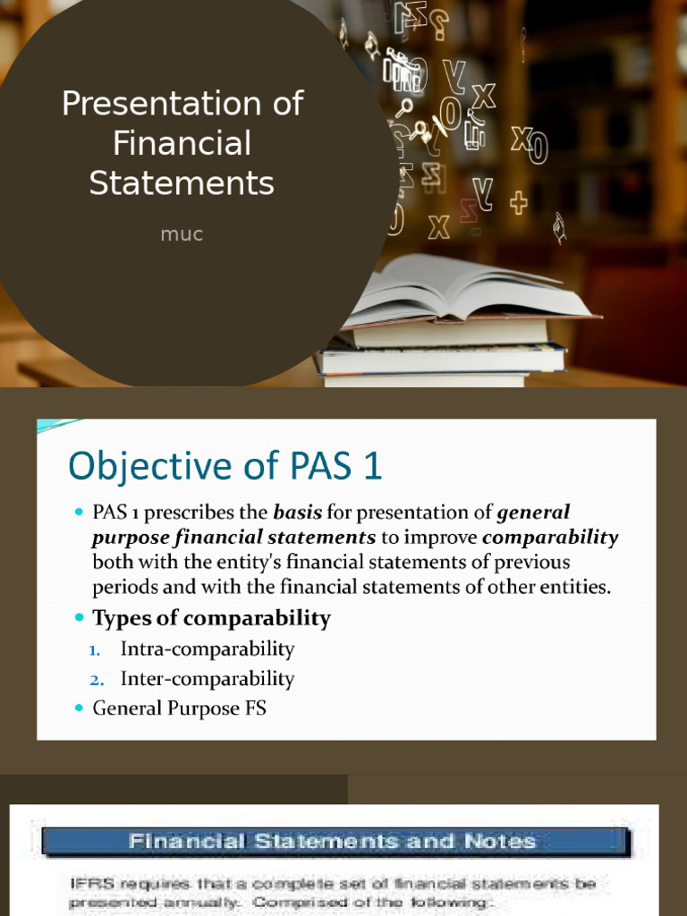 Presentation of Financial Statements | PDF