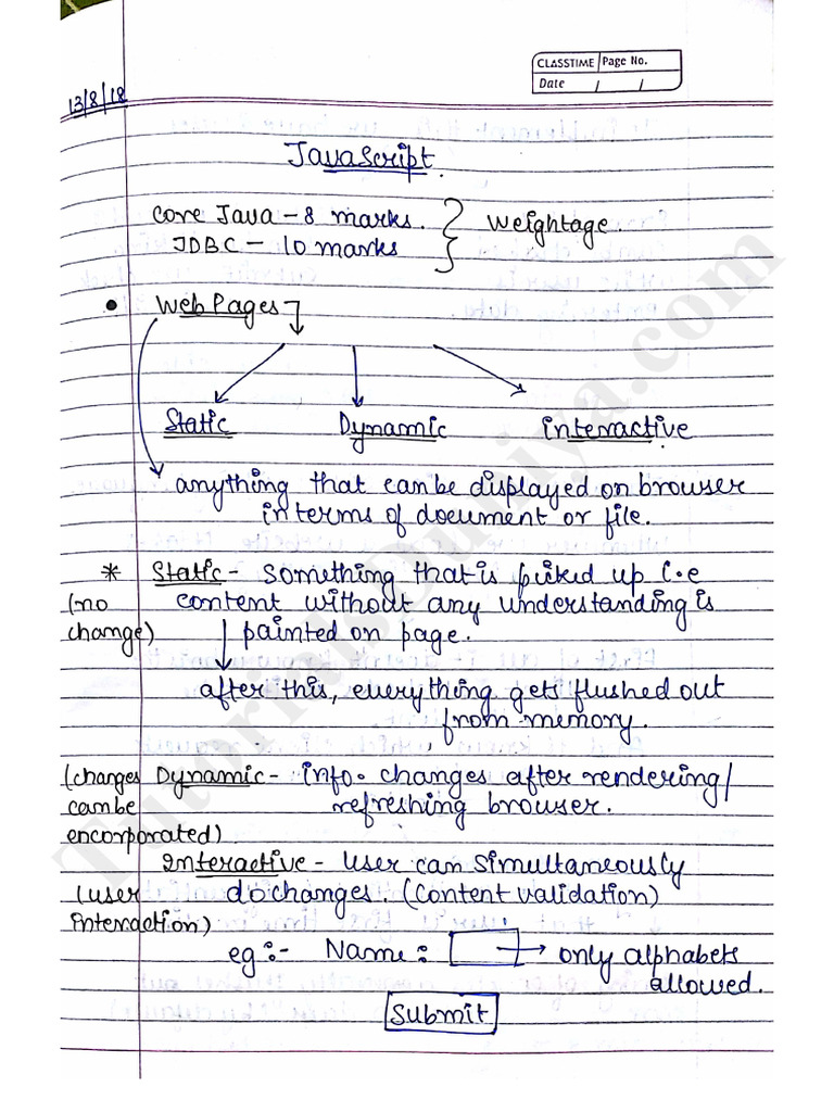 Internet Technology Notes PDF | PDF