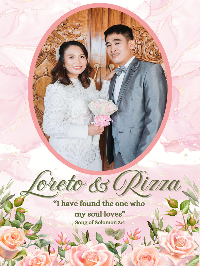 Rizza&Loreto.pdf.final | PDF | Fashion Related Occasions | Wedding