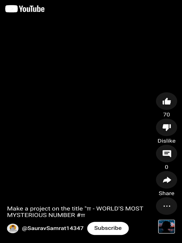 Project on π: The Mysterious Number | PDF