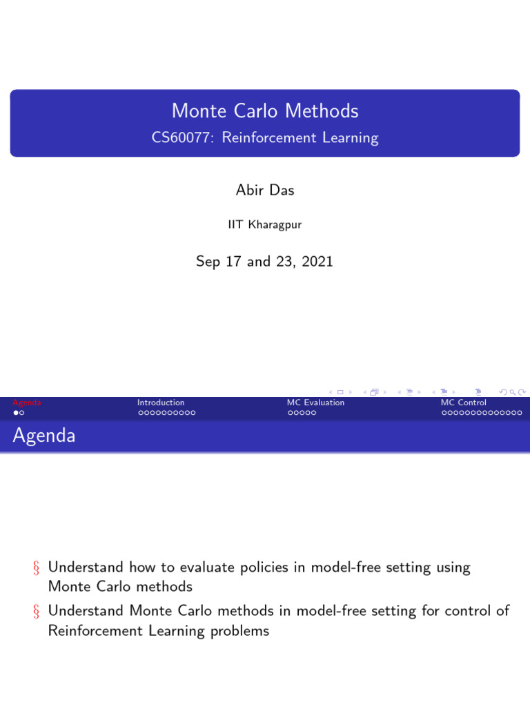 05 MC Methods | PDF | Probability Theory | Applied Mathematics