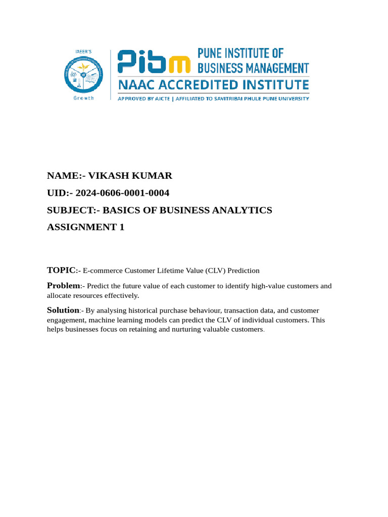 Assingment 1 | PDF | Machine Learning | Applied Mathematics