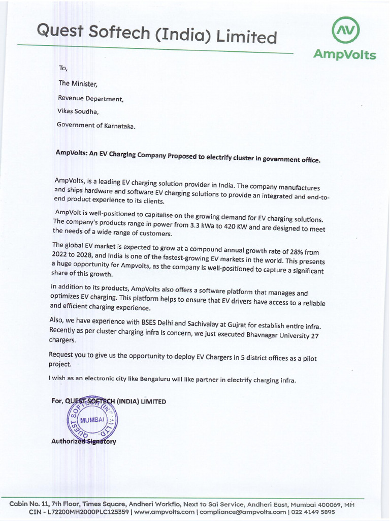 Letter To Ministry - Format | PDF