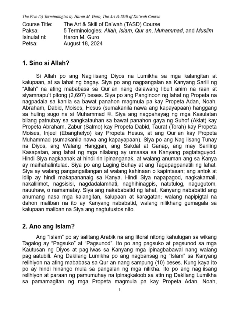 Five 5 Terminologies | PDF