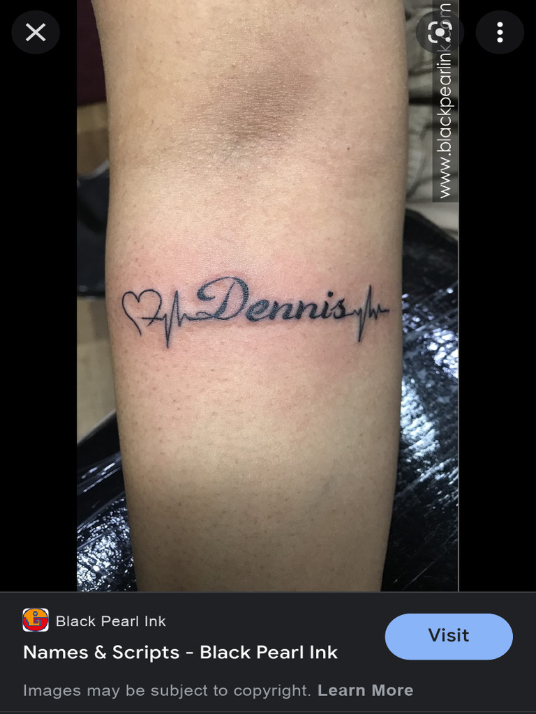 Dennis Name Tattoo on Upper Arm | PDF