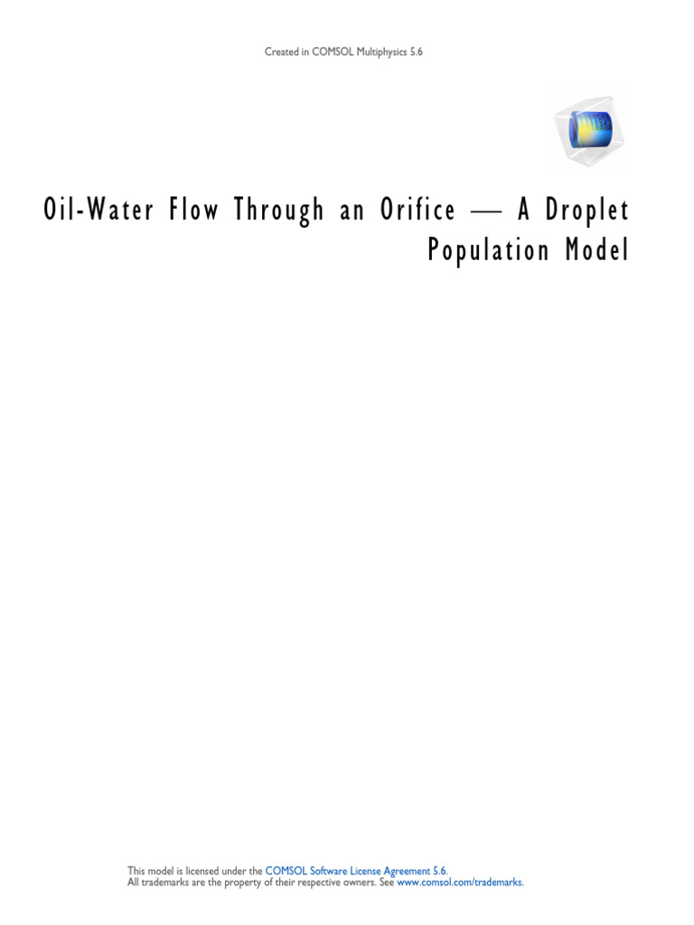 Models - Cfd.droplet Population Model | PDF | Fluid Dynamics | Drop ...