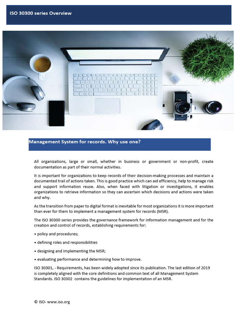 ISO30300Brochure2021 Compressed | PDF | Information | Records Management