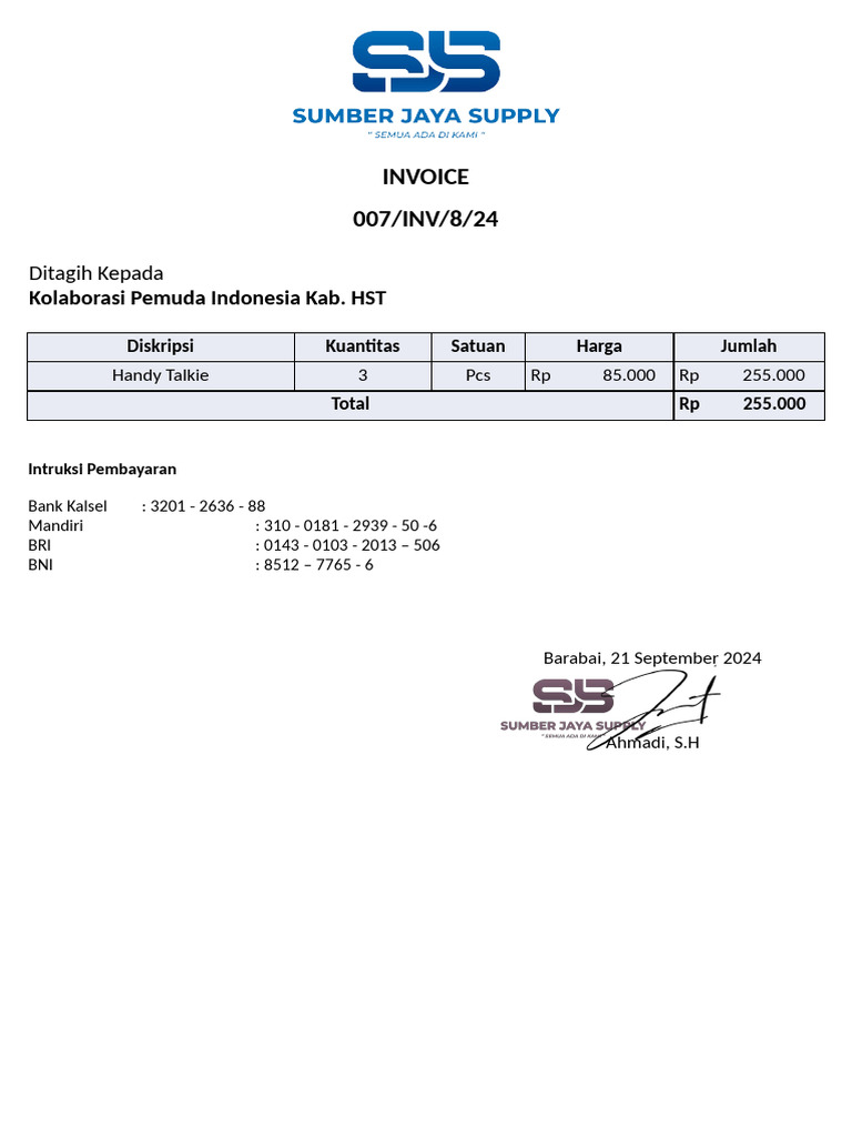 03. Invoice HT | PDF
