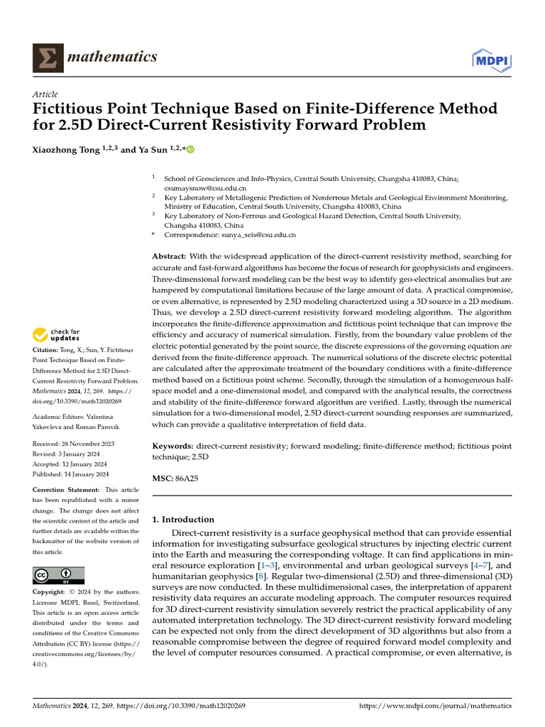 Mathematics 12 00269 v4 | PDF | Finite Difference | Finite Element Method
