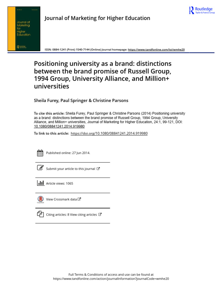 Sheila Furey, Paul Springer & Christine Parsons 2014 | PDF | Brand ...