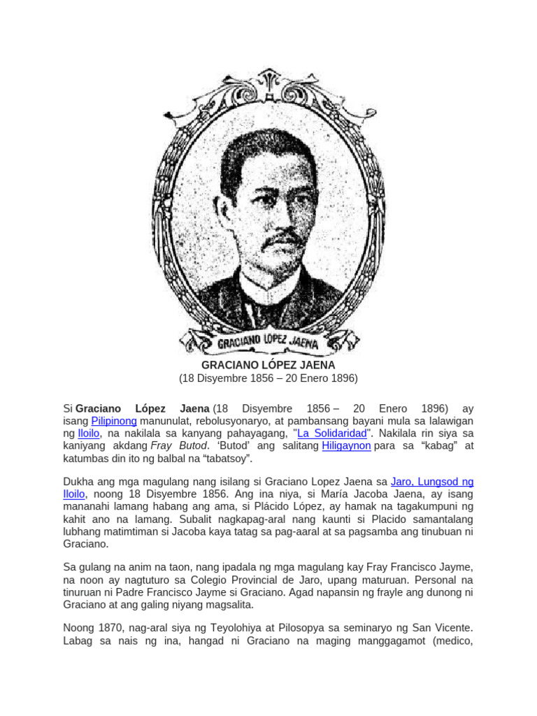 Graciano López Jaena | PDF