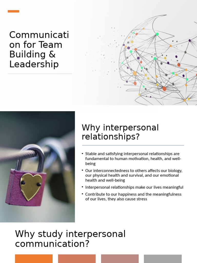 4 - Communication For Team Building & Leadership | PDF | Communication ...