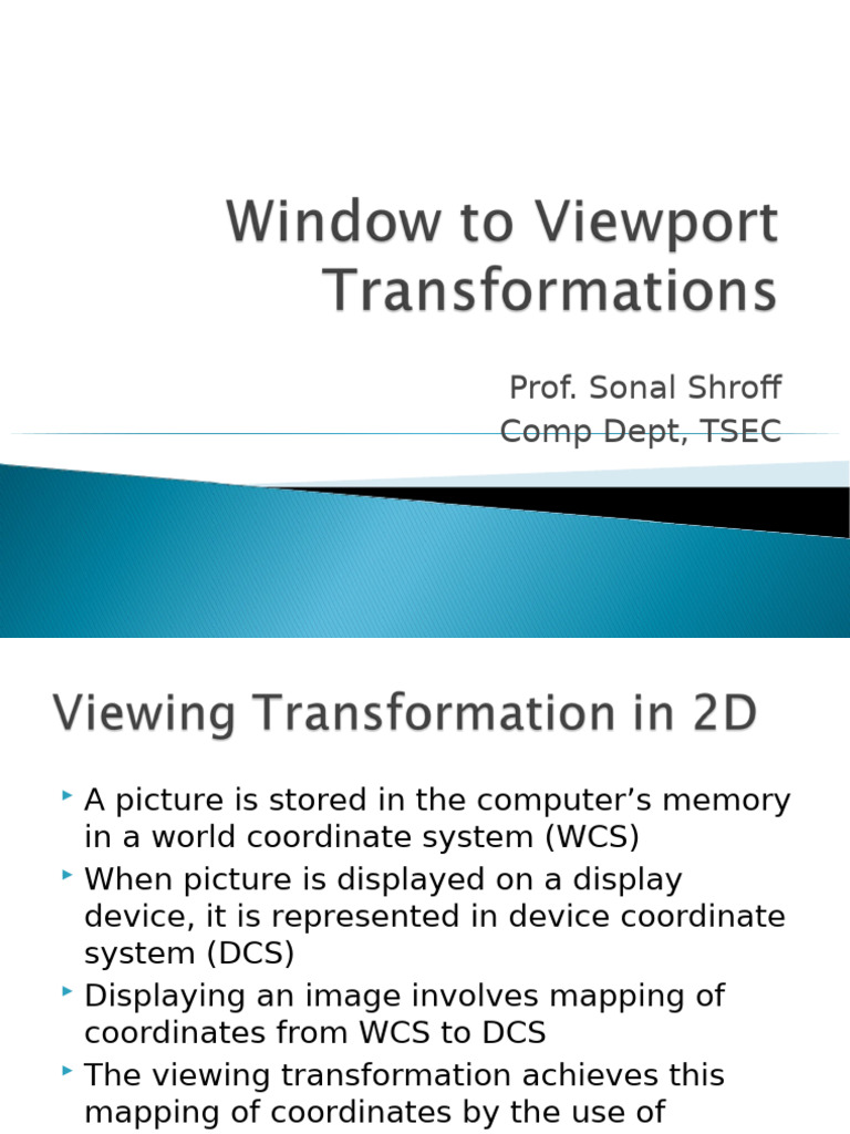 Window to viewport | PDF