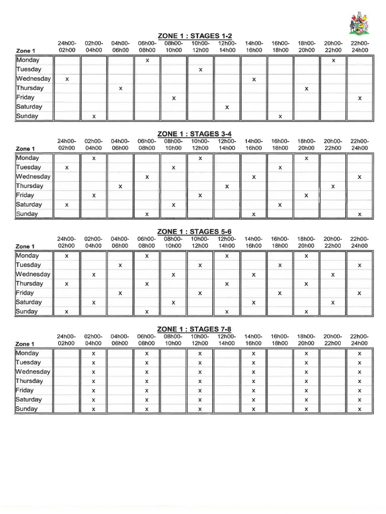 Loadshedding Schedule For 27oct2021 | PDF