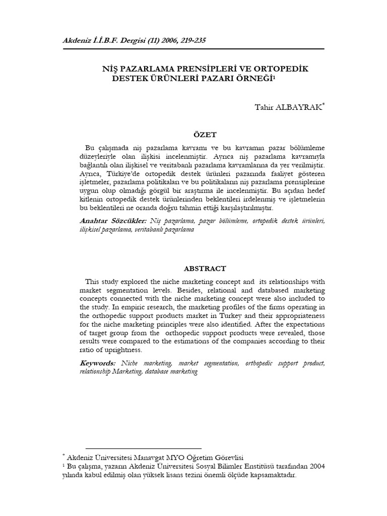 Makale 2, Albayrak 2006 | PDF