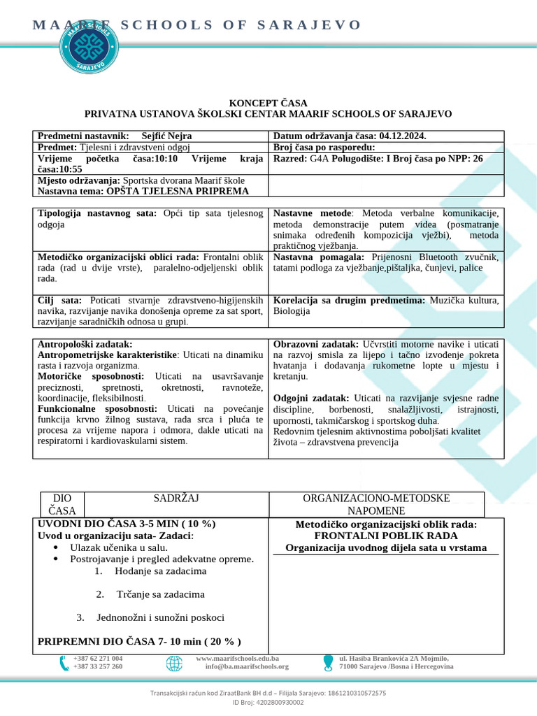 G4A Pismena Priprema | PDF