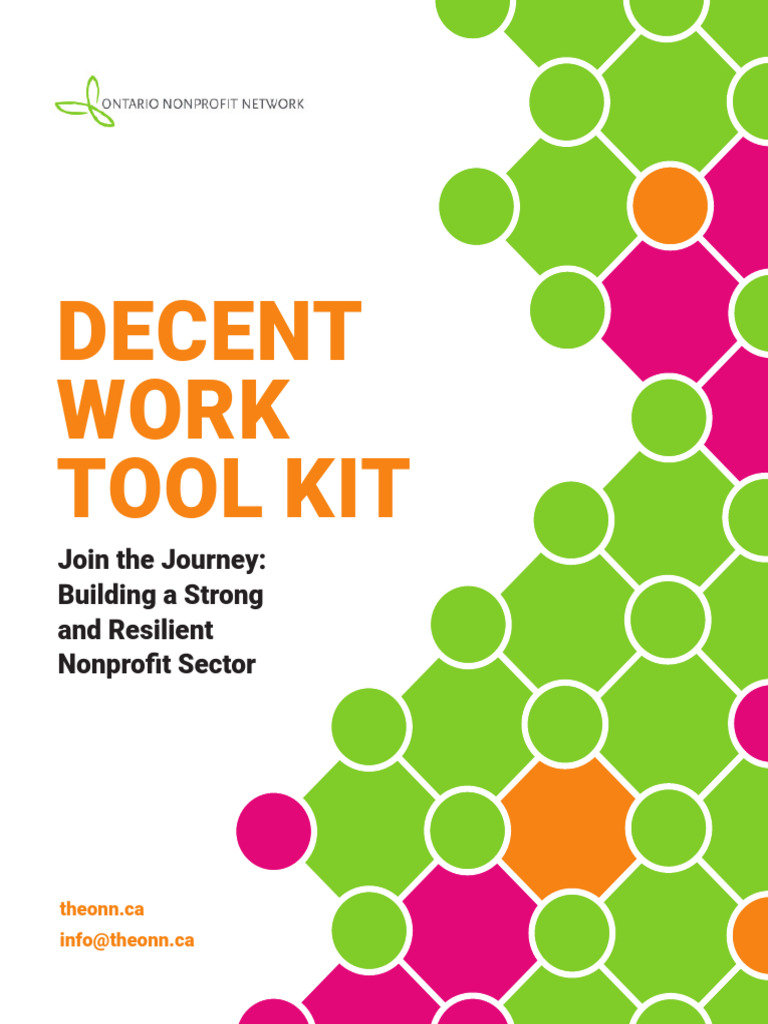 2021 ONN Decent Work Toolkit | PDF | Cost Of Living | Employment