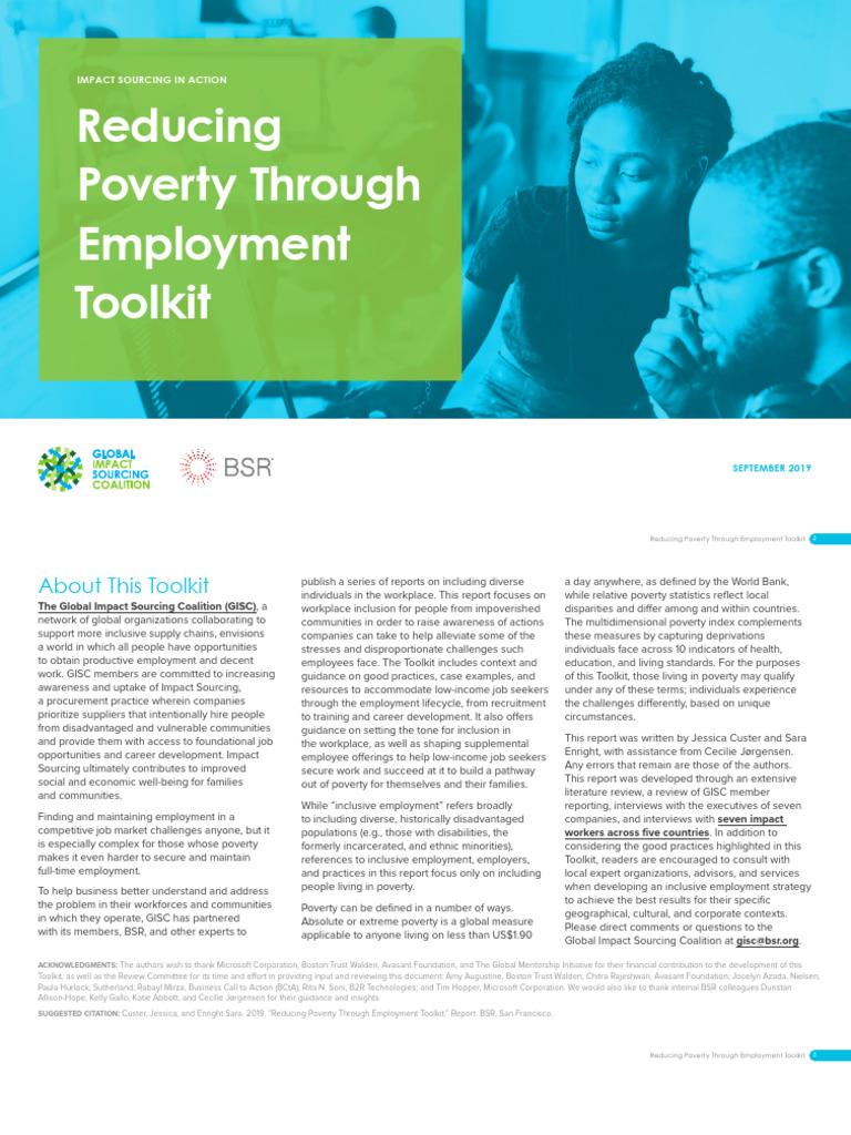 Good Sample Toolkit | PDF | Poverty | Poverty & Homelessness