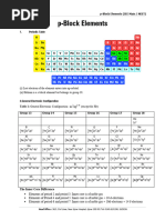 Complete P Block Elements JEE | PDF