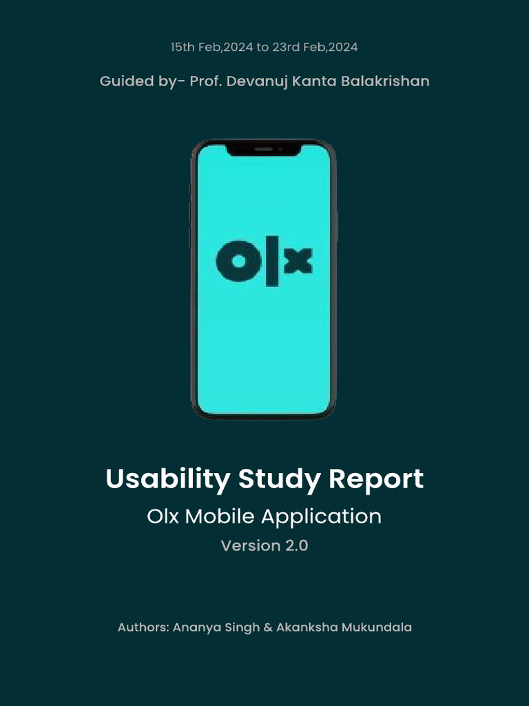 Usability Report Version 2 | PDF | Usability | Computing