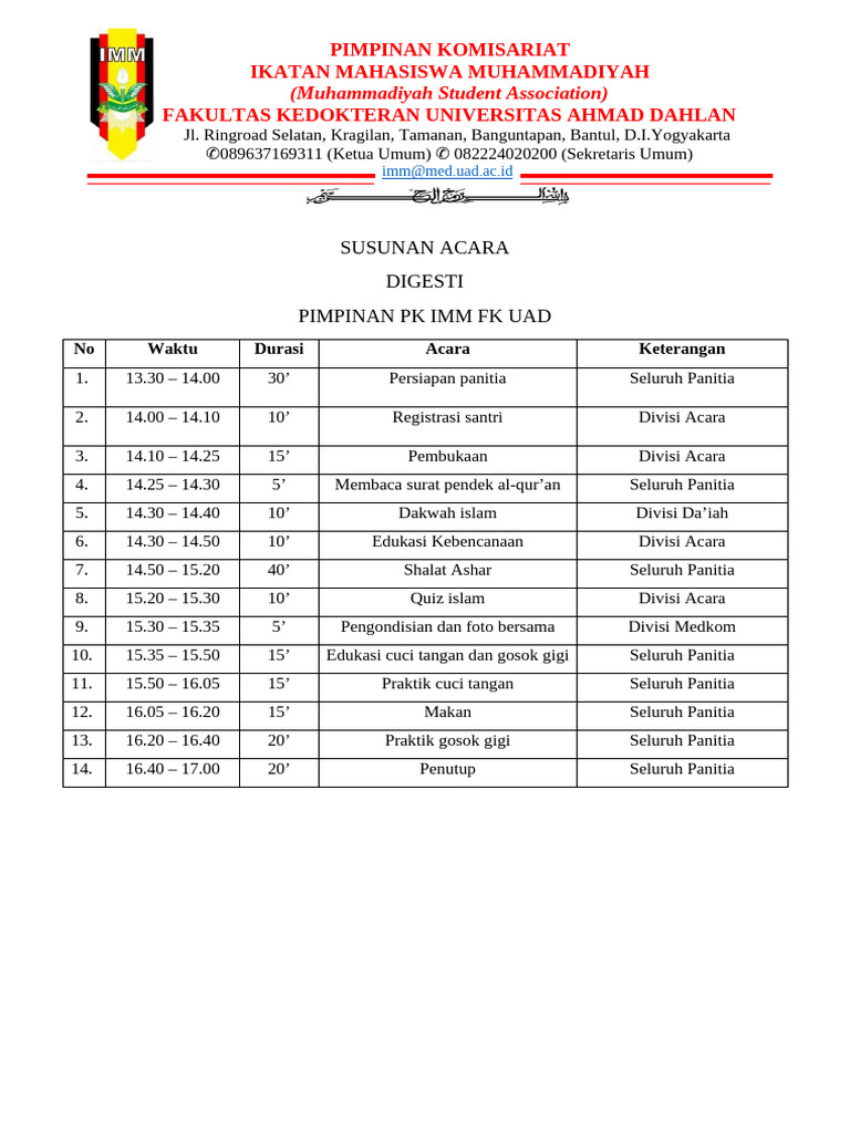 Rundown Digesti 1 | PDF