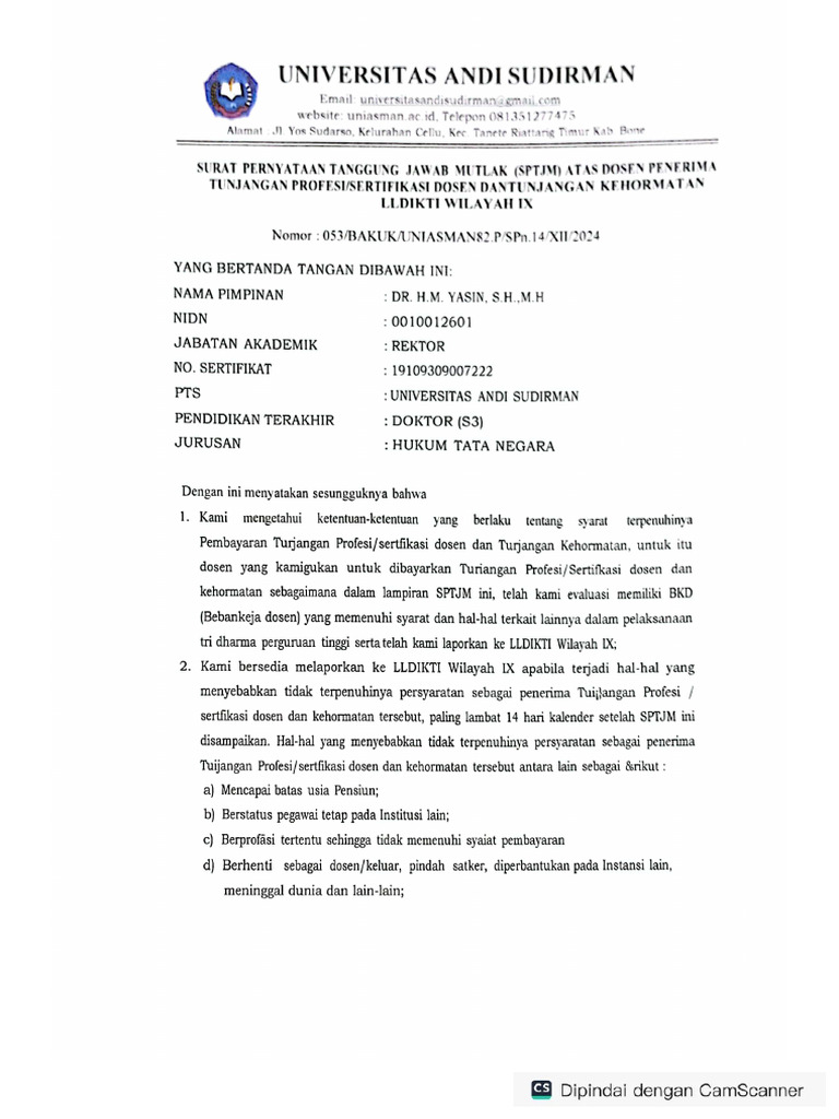 SPTJM November Dan Desember 2024 | PDF