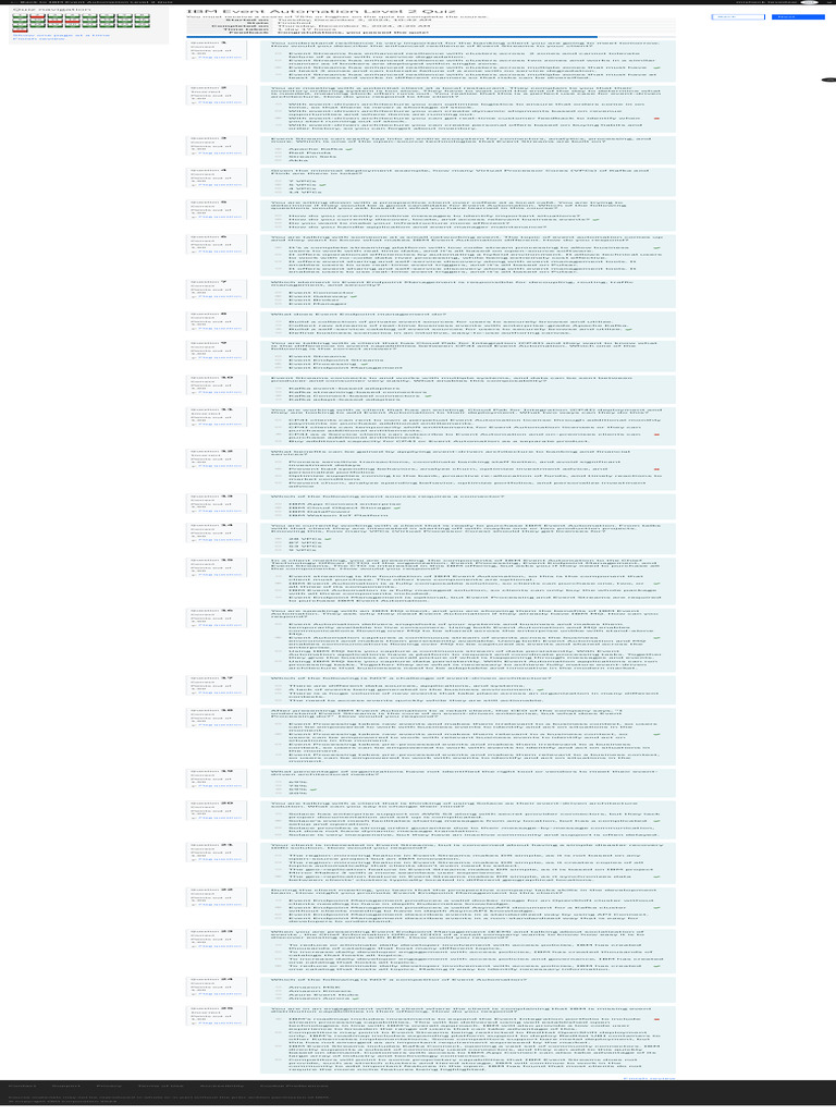 IBM Event Automation Level 2 Quiz - Attempt Review 2 | PDF | Cloud ...