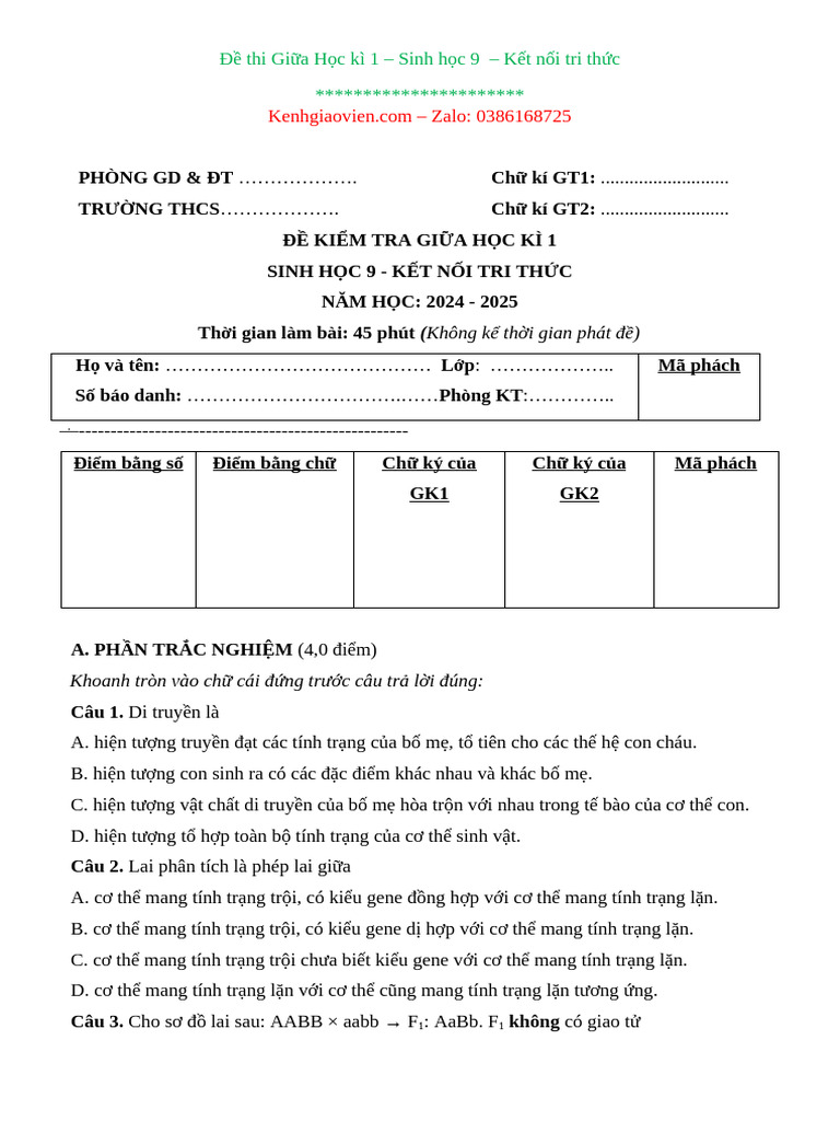 de_thi_ghk1_sinh_9_kntt | PDF