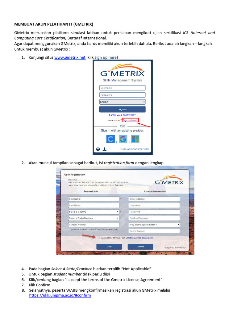 Panduan Gmetrix | PDF